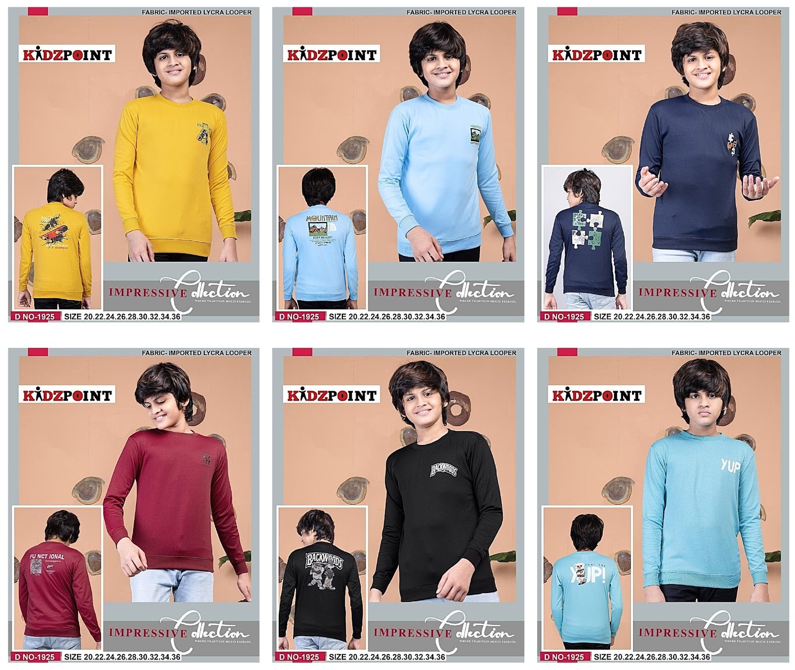 1925 Kidzpoint Lycra Looper Boys Tshirt – Kavya Style Plus