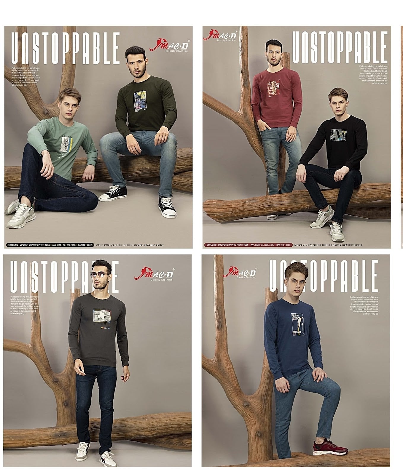 3237 Mac D Looper Mens Tshirts – Kavya Style Plus