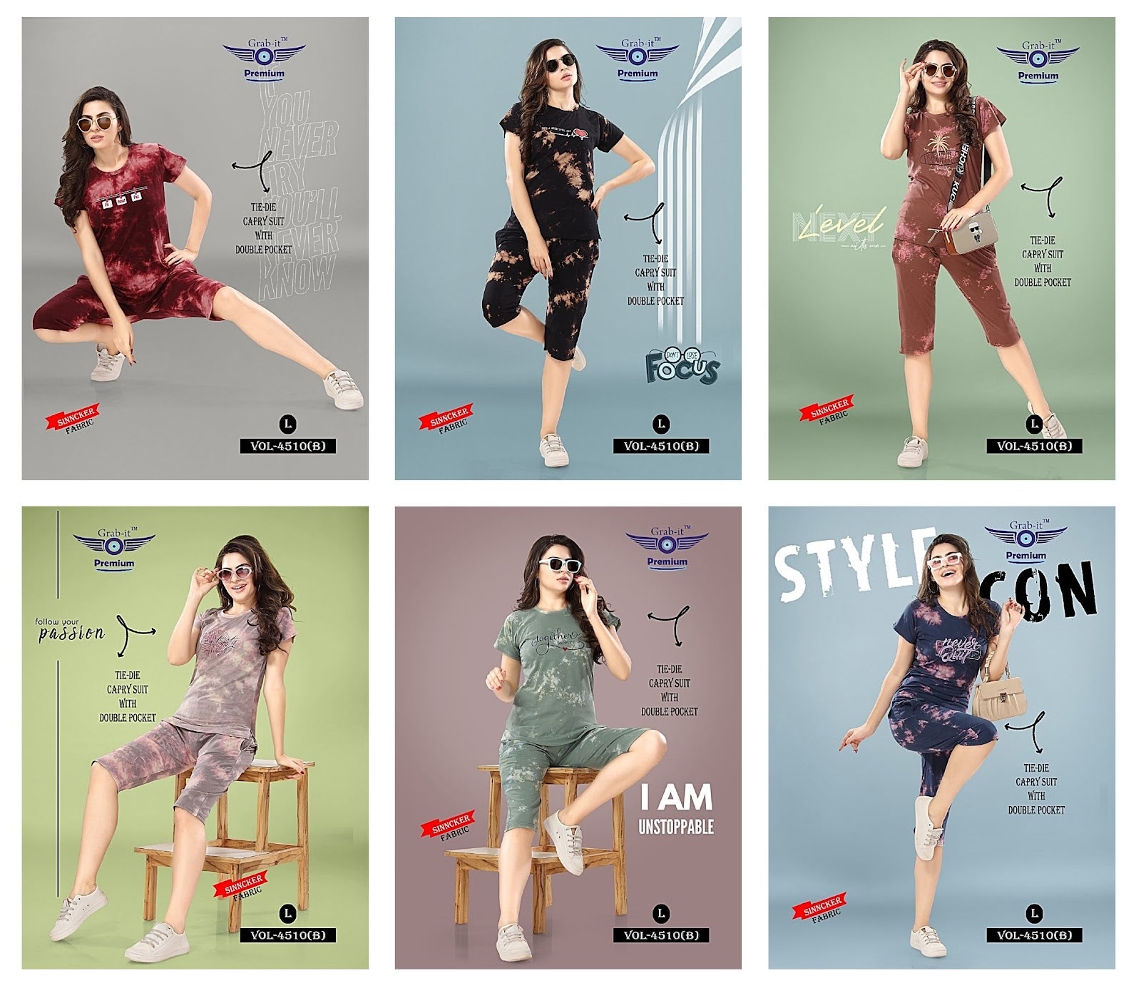 4510B Grab It Sincker Capri Night Suits – Kavya Style Plus