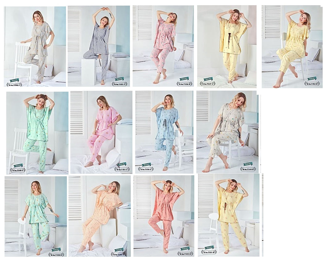 Kaftan Night Suit – Kavya Style Plus