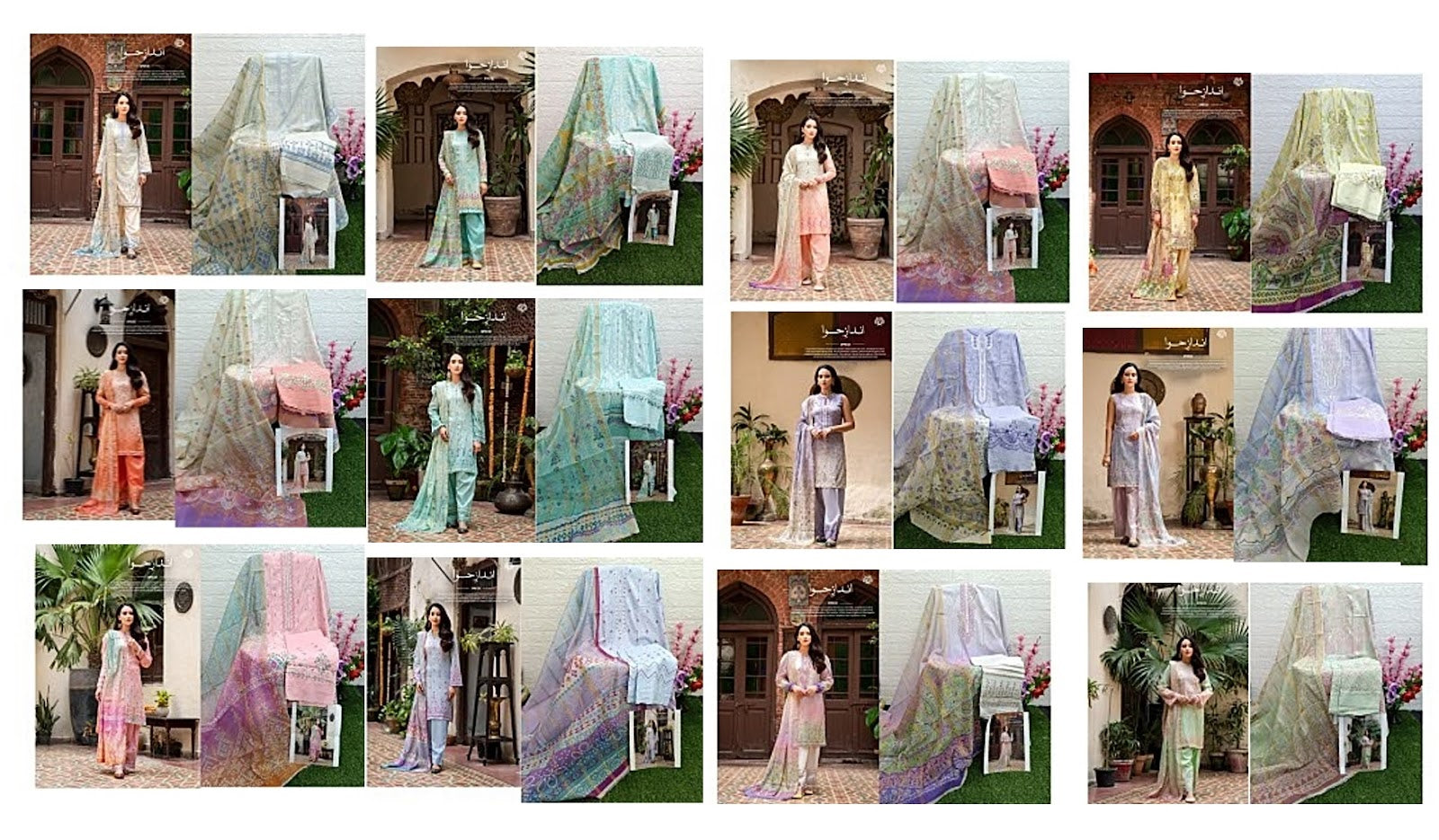 Andaz E Hawa Gull Jee Lawn Original Pakistani Suits – Kavya Style Plus