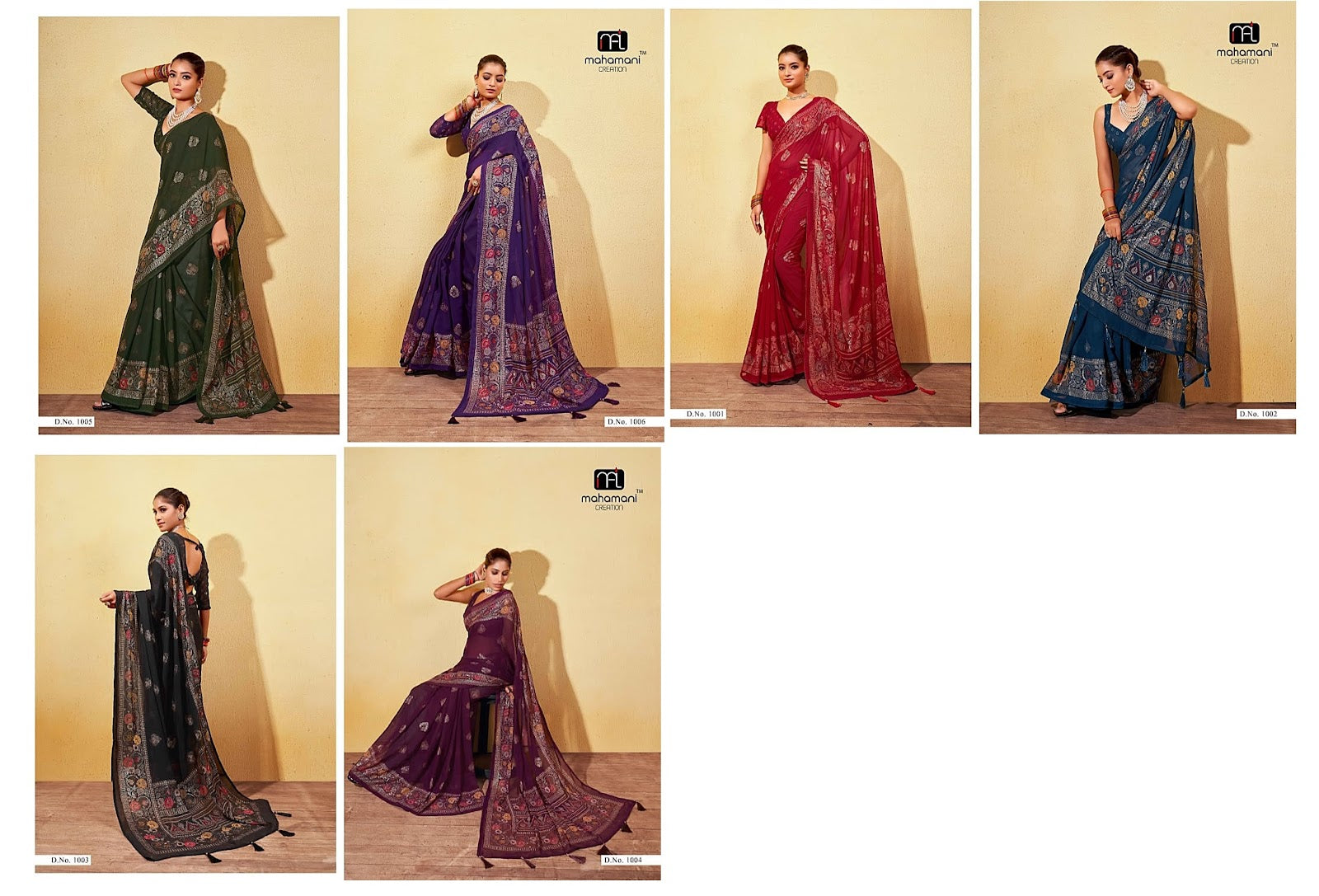 Anguri Vol 1 Mahamani Creation Dull Moss Sarees – Kavya Style Plus