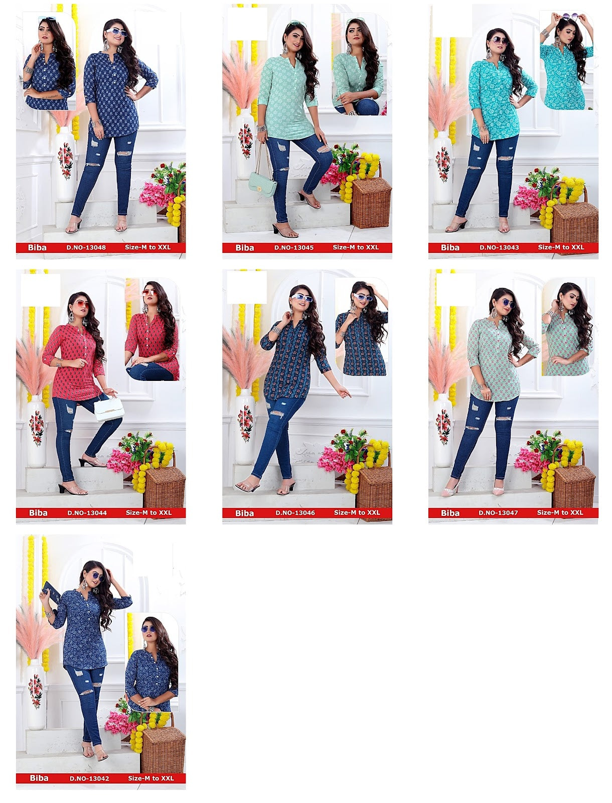 Biba-A Zoya Cotton Fancy Tops – Kavya Style Plus