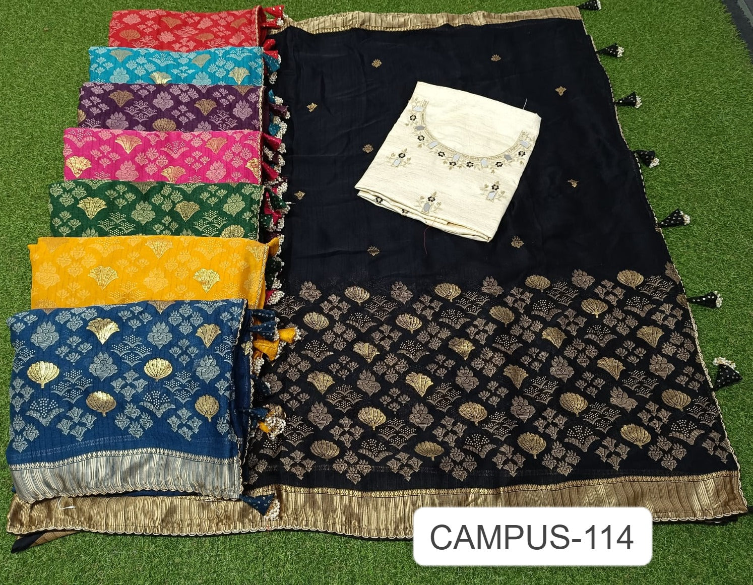 Campus 114 Kalpveli Chiffon Sarees – Kavya Style Plus