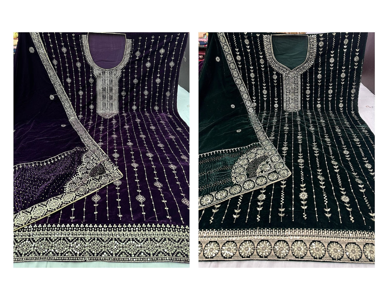Graph Nayandeep Velvet Suits – Kavya Style Plus
