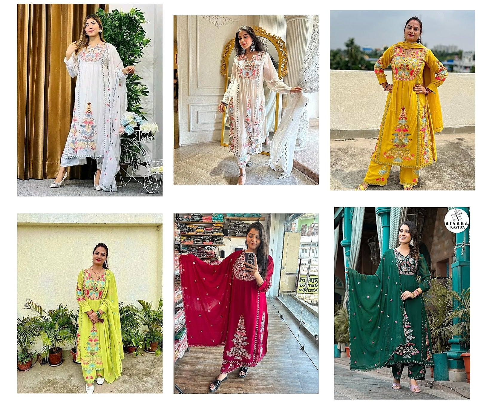 Kasida-Colour Afsana Fox Georgette Readymade Pant Style Suits – Kavya ...