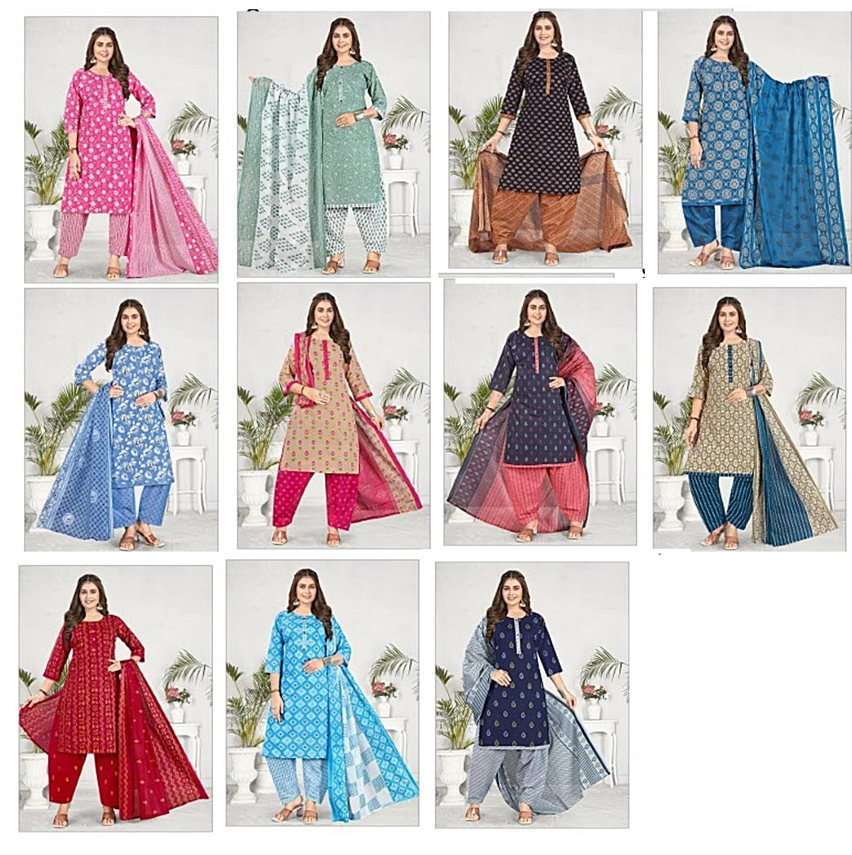 Rangoli Patiyala Vol 8 Kcf Readymade Cotton Salwar Suits – Kavya Style Plus