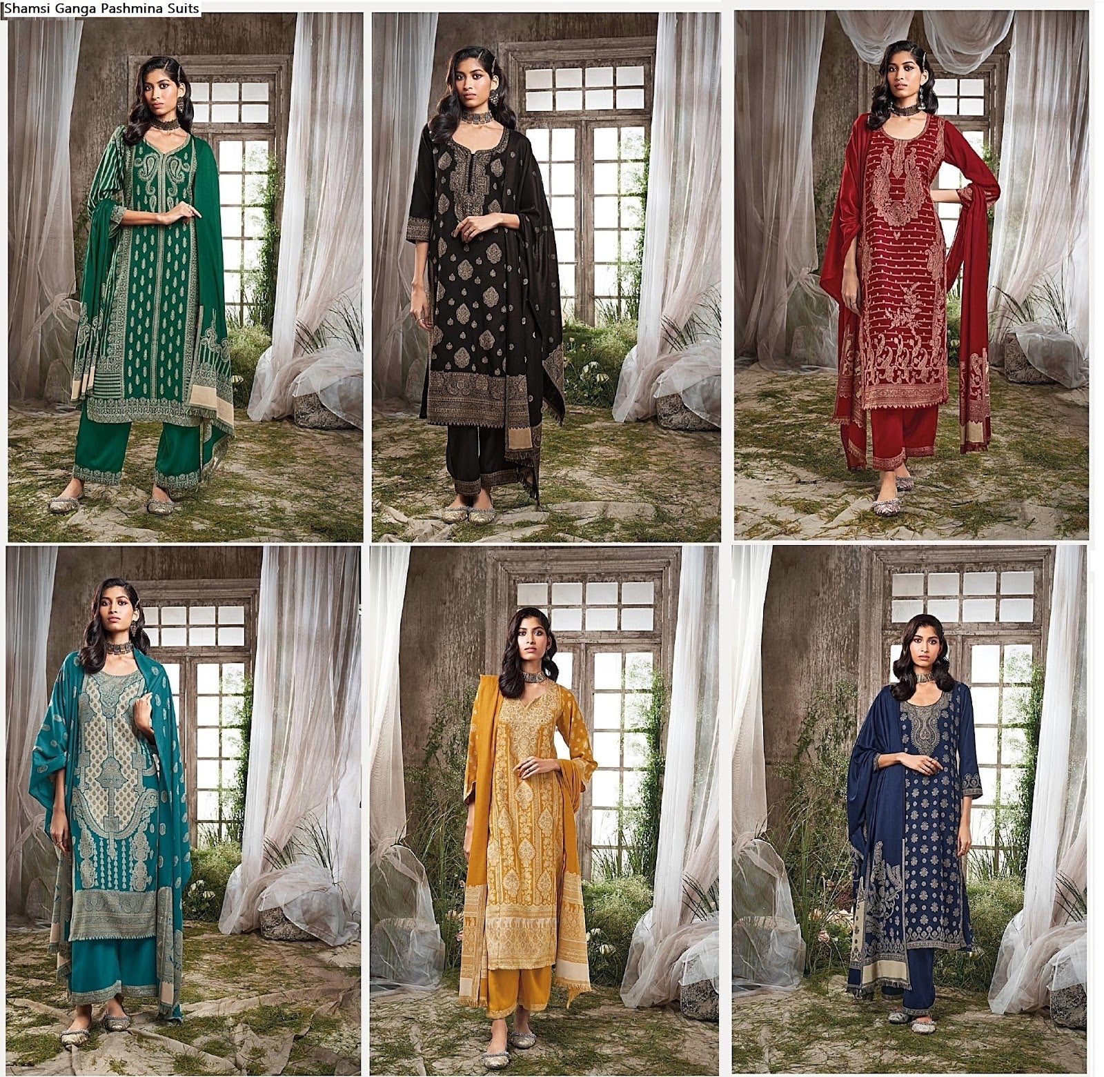 Shamsi Ganga Pashmina Suits – Kavya Style Plus
