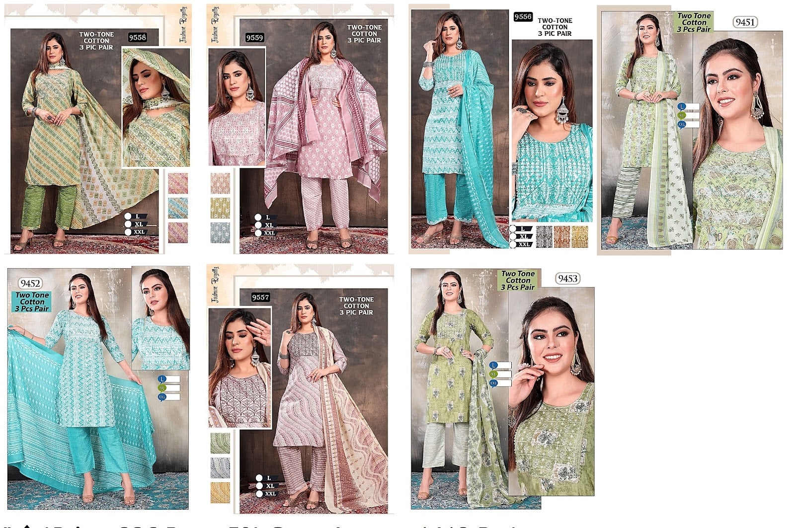 Two Tone Mmc Readymade Pant Style Suits – Kavya Style Plus
