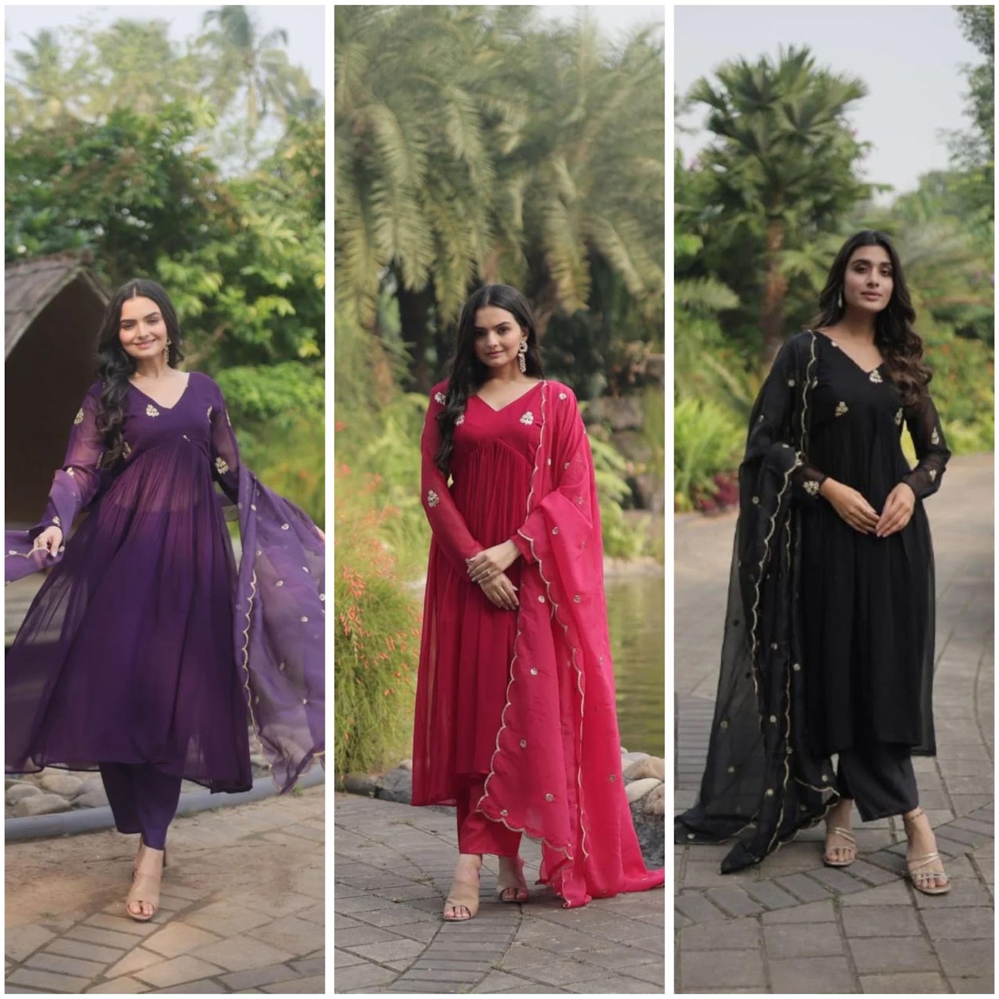 Afsa Vol 2 Qubo Georgette Readymade Pant Style Suits – Kavya Style Plus