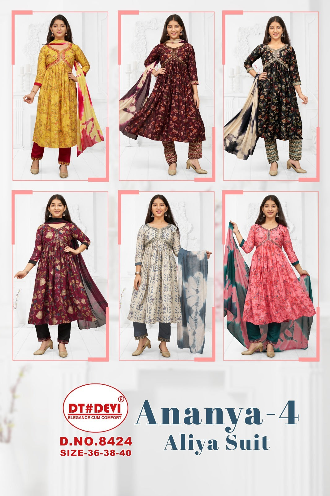 Ananya 4 Dt Devi Modal Girls Readymade Pant Suits – Kavya Style Plus