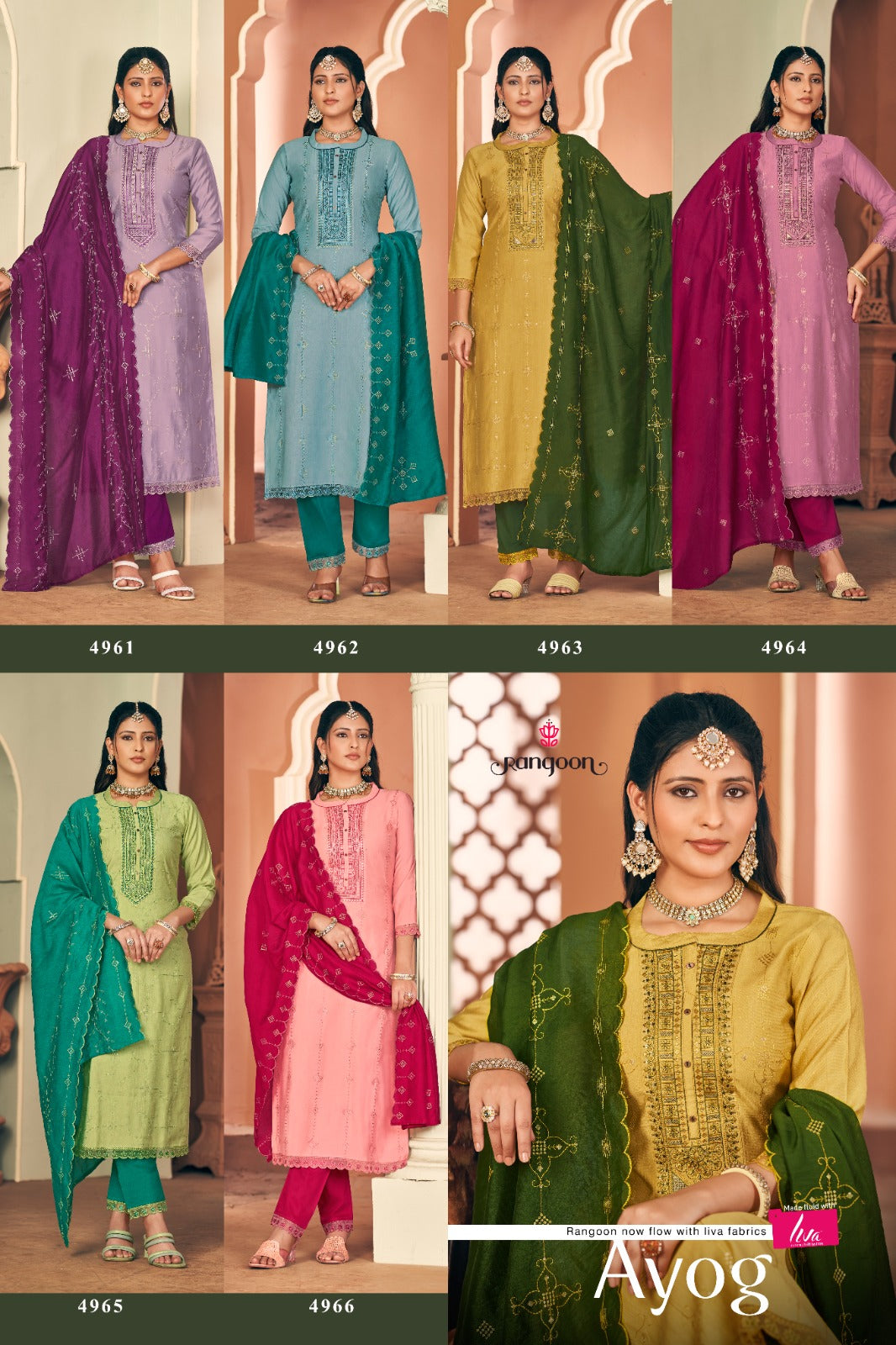 Ayog Rangoon Viscose Readymade Pant Style Suits – Kavya Style Plus