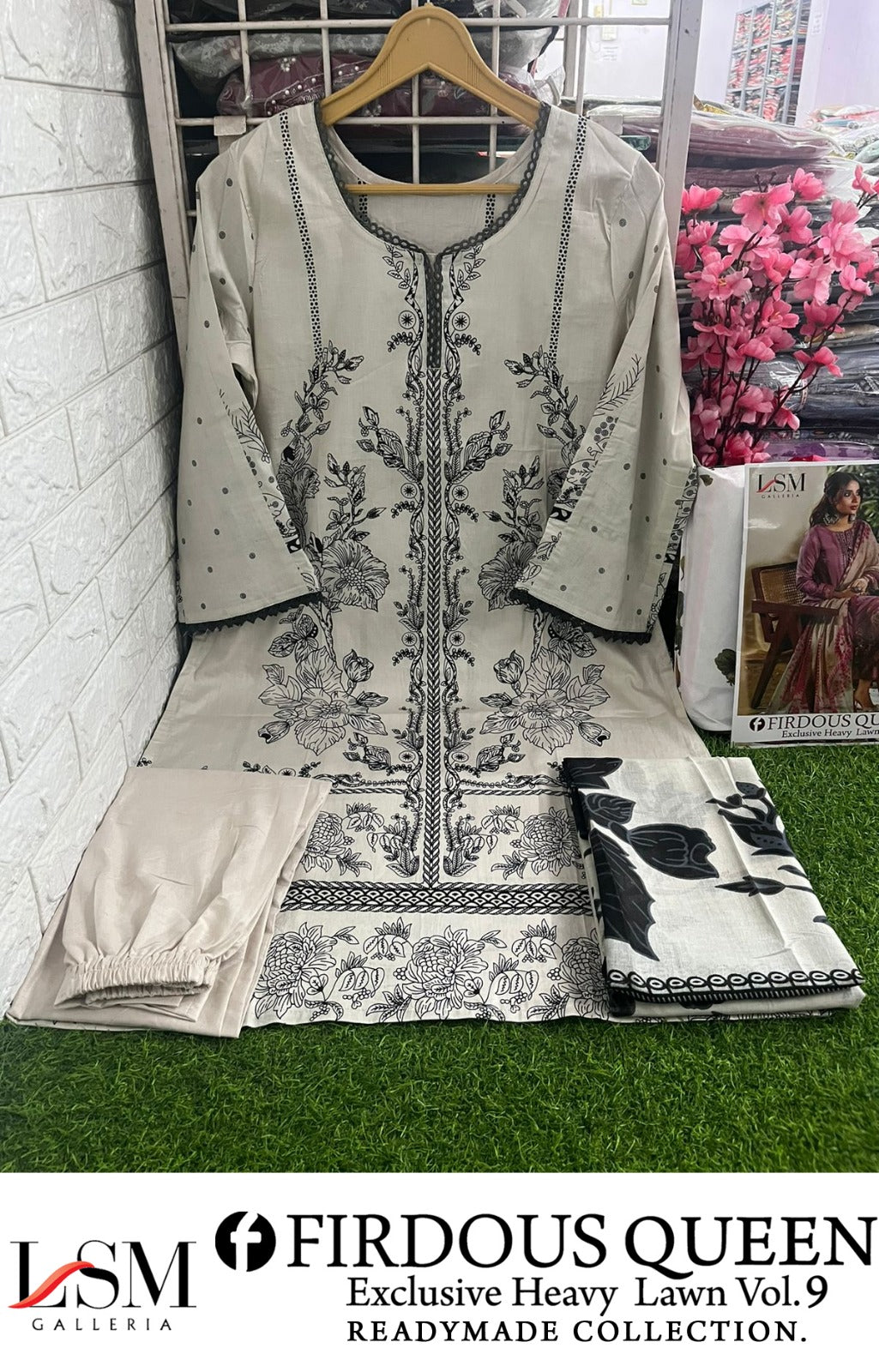 Firdous Queen Lawn Vol 9 Lsm Galleria Pakistani Readymade Suits – Kavya ...