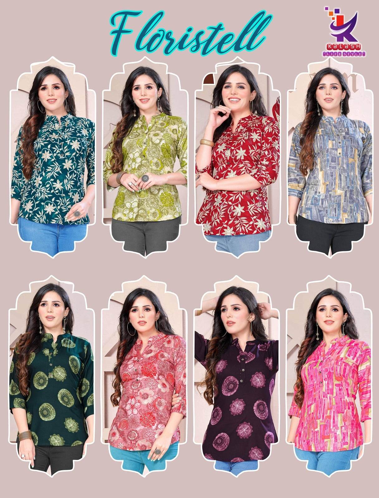 Floristell Mlm Kalash Lifestyle Rayon 14Kg Fancy Tops – Kavya Style Plus