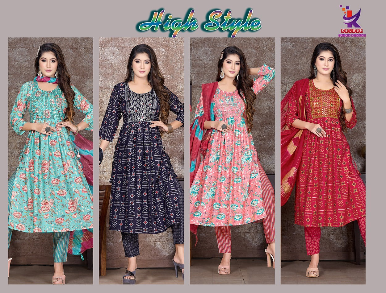High Style Mlm Kalash Lifestyle Modal Readymade Pant Style Suits ...