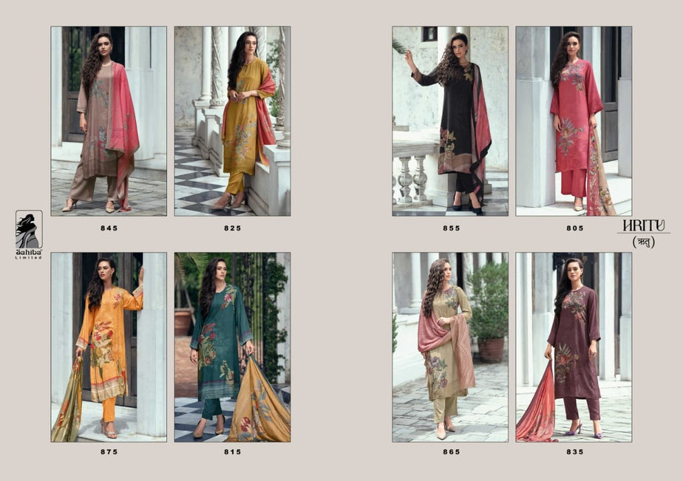 Hritu Sahiba Twill Plazzo Style Suits – Kavya Style Plus