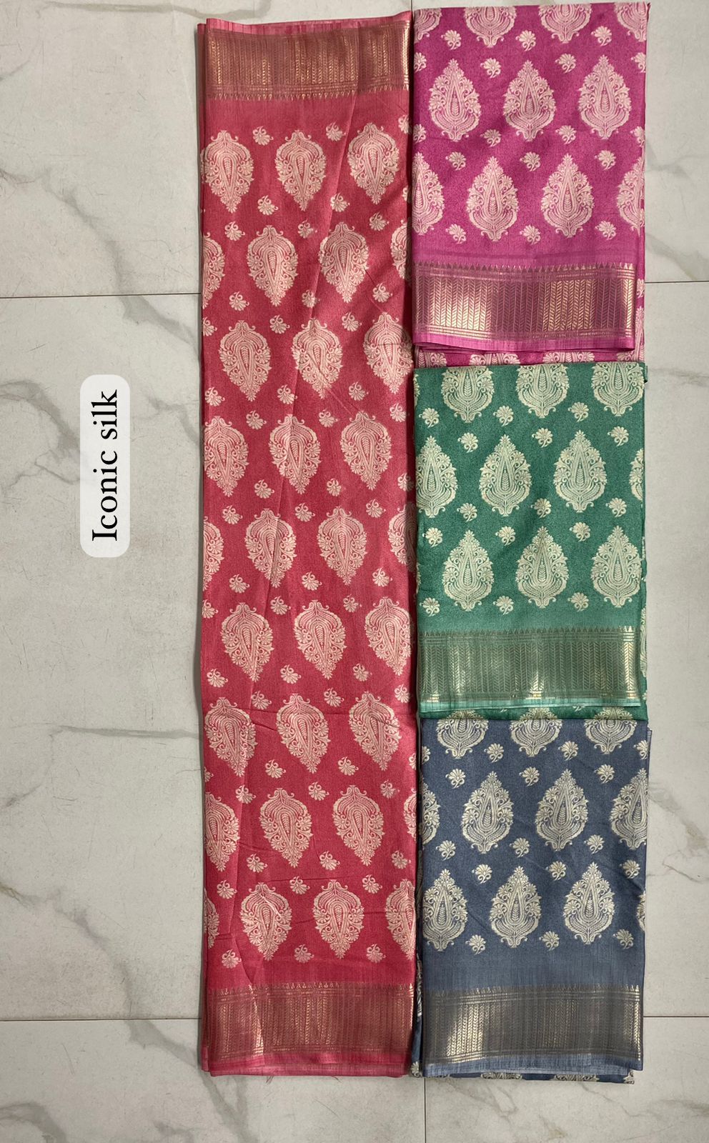 Iconic Silk-1801 Amar Kiran Dola Jacquard Sarees – Kavya Style Plus