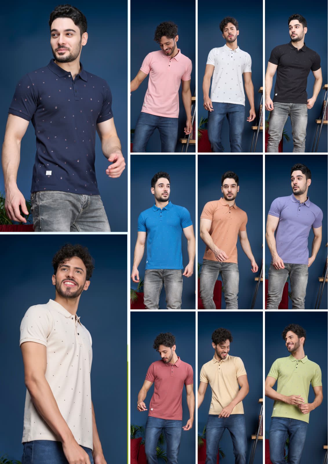 Iho E 66 Pluspoint Blended Matty Mens Tshirts – Kavya Style Plus