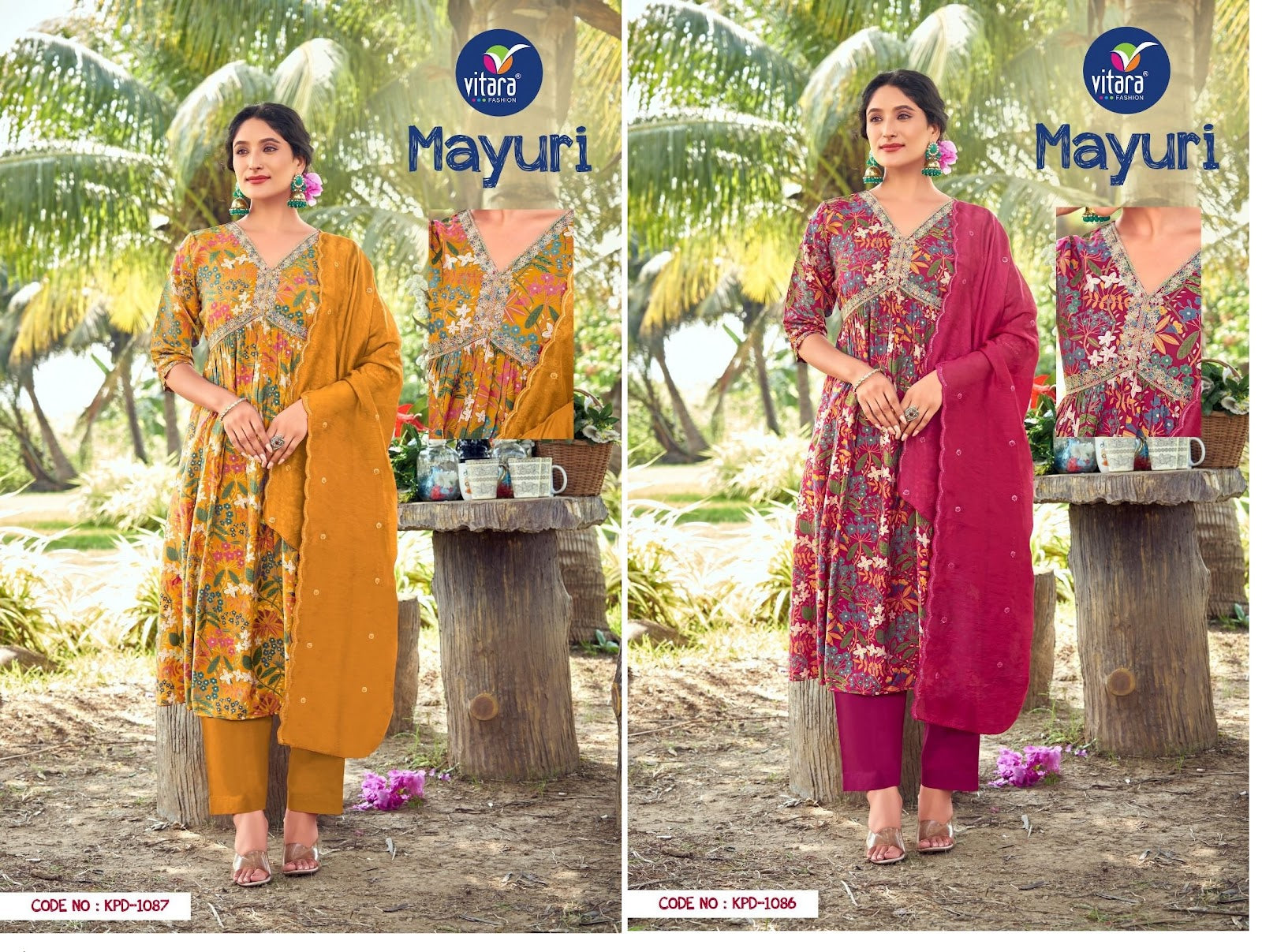 Mayuri Vitara Visocse Readymade Pant Style Suits – Kavya Style Plus