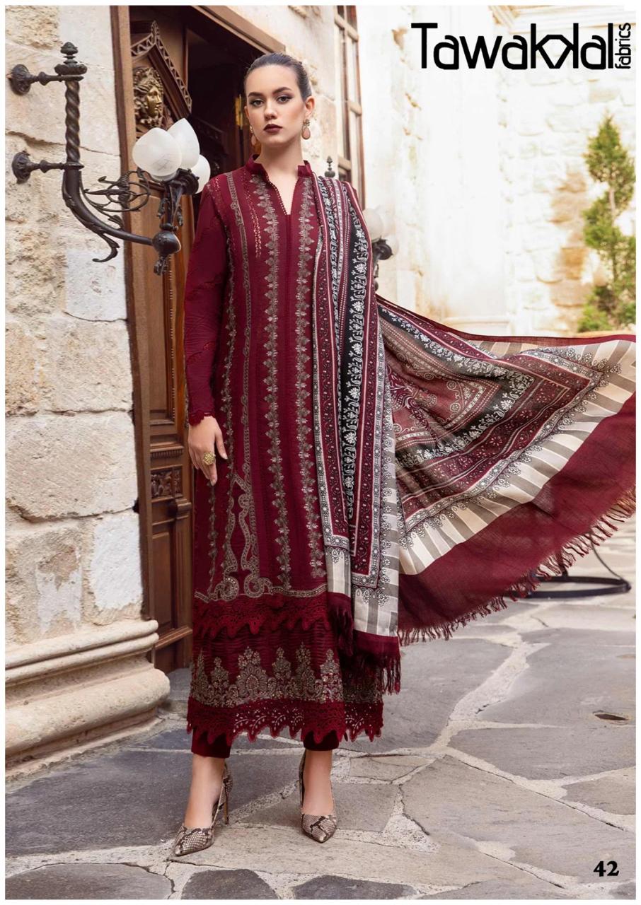 Mehroz Luxury Cotton Collection Vol 5 Tawakkal Fabrics Karachi Salwar ...