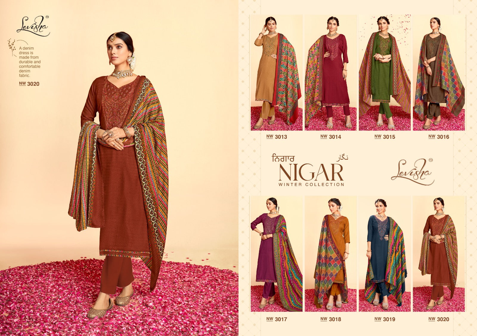 Nigar Levisha Pashmina Suits – Kavya Style Plus