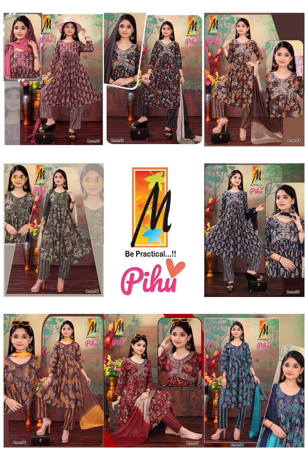 Pihu Master Capsule Girls Readymade Pant Suits – Kavya Style Plus