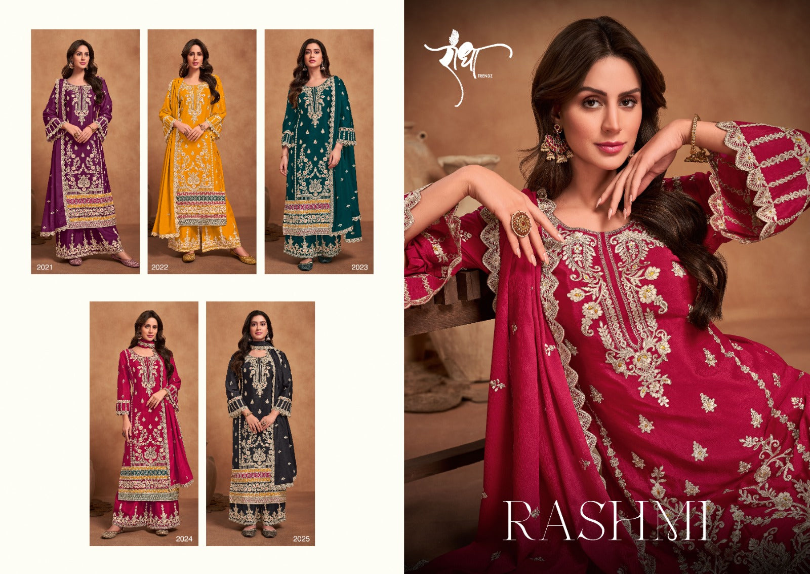 Rashmi Radha Trendz Chinon Readymade Suits – Kavya Style Plus