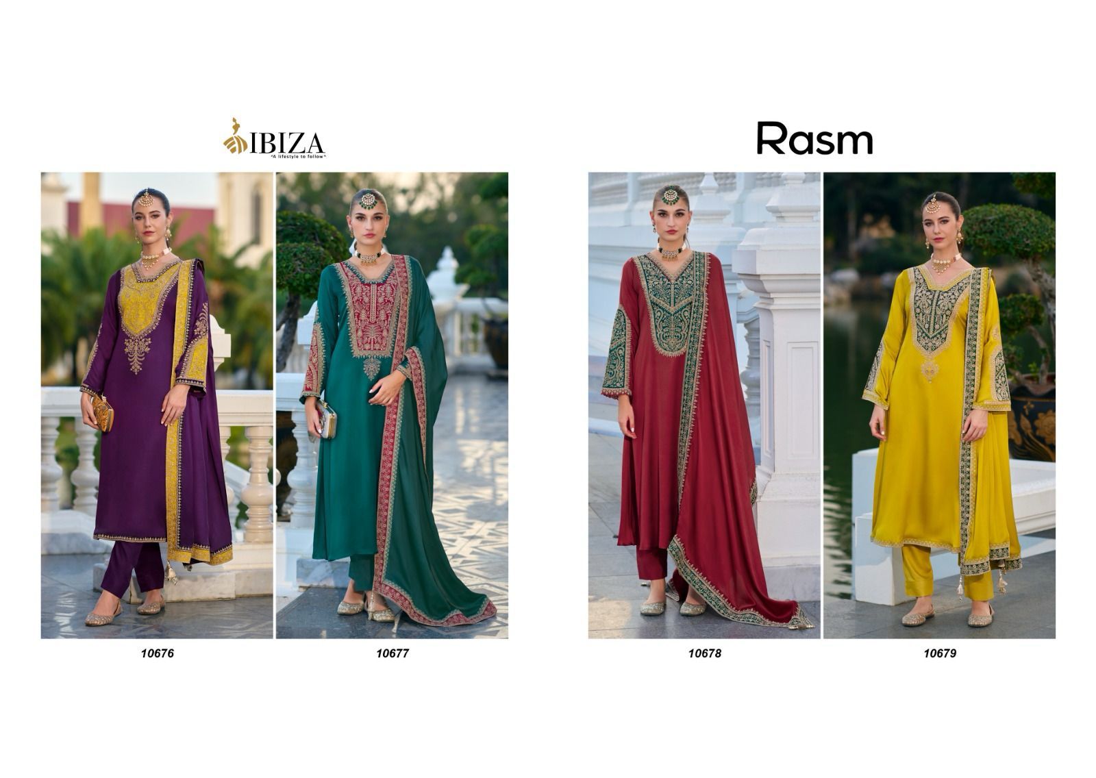 Rasm Ibiza Gaji Silk Pant Style Suits – Kavya Style Plus