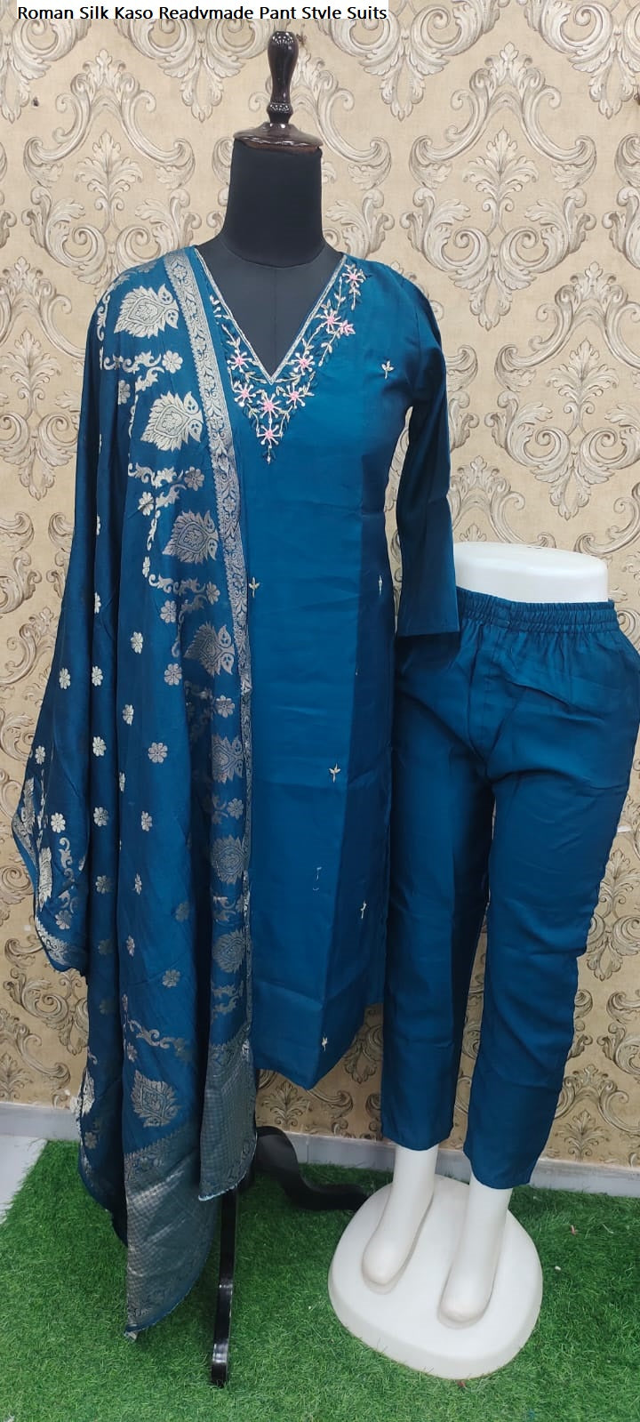 Roman Silk Kaso Readymade Pant Style Suits – Kavya Style Plus