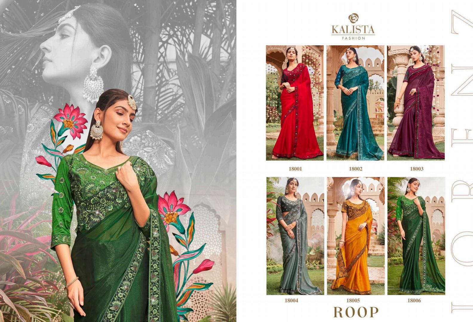 Roop Kalista Fashion Blooming Sarees – Kavya Style Plus