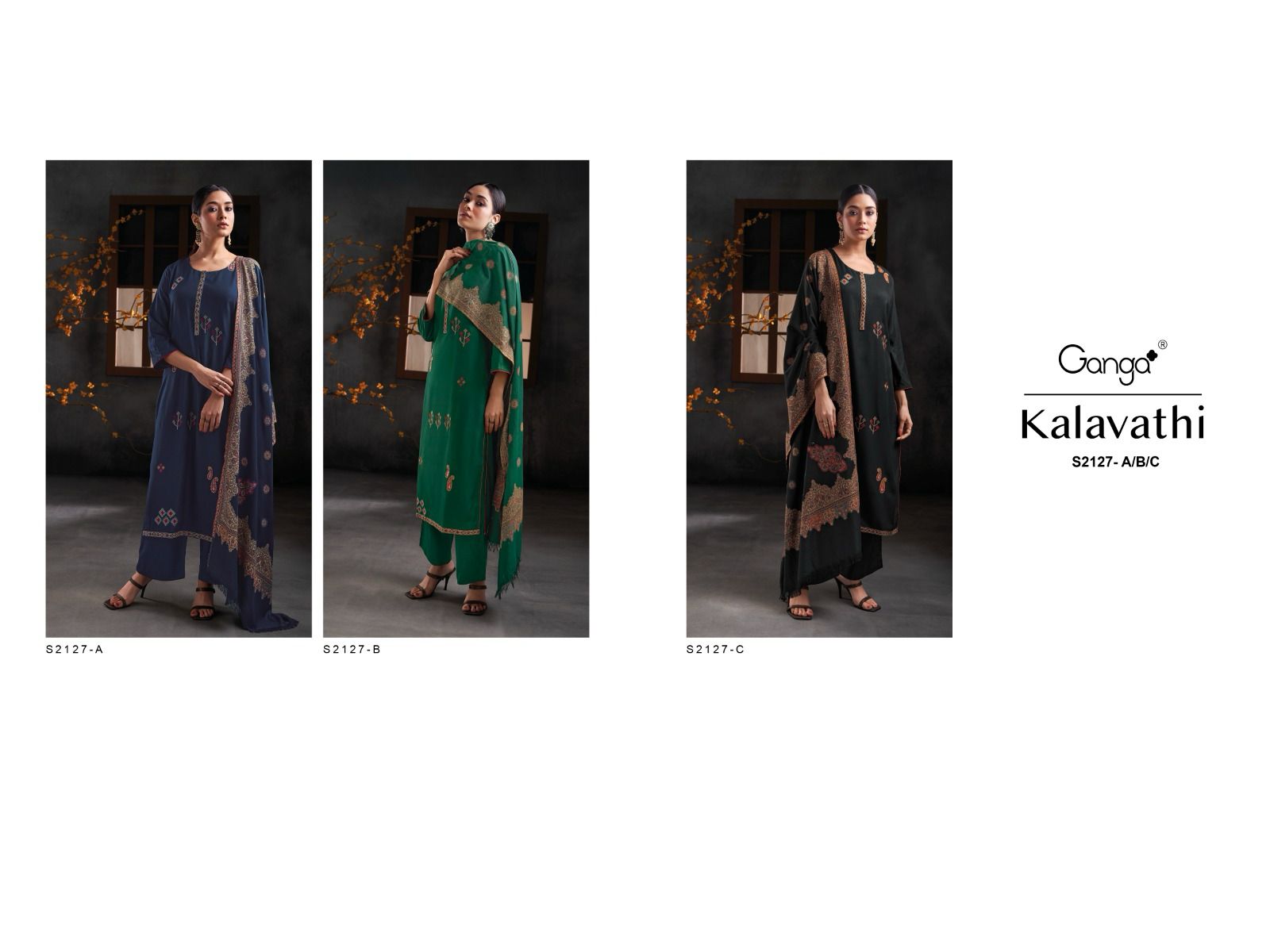 S2127-Abc Kalavathi Ganga Pashmina Suits – Kavya Style Plus