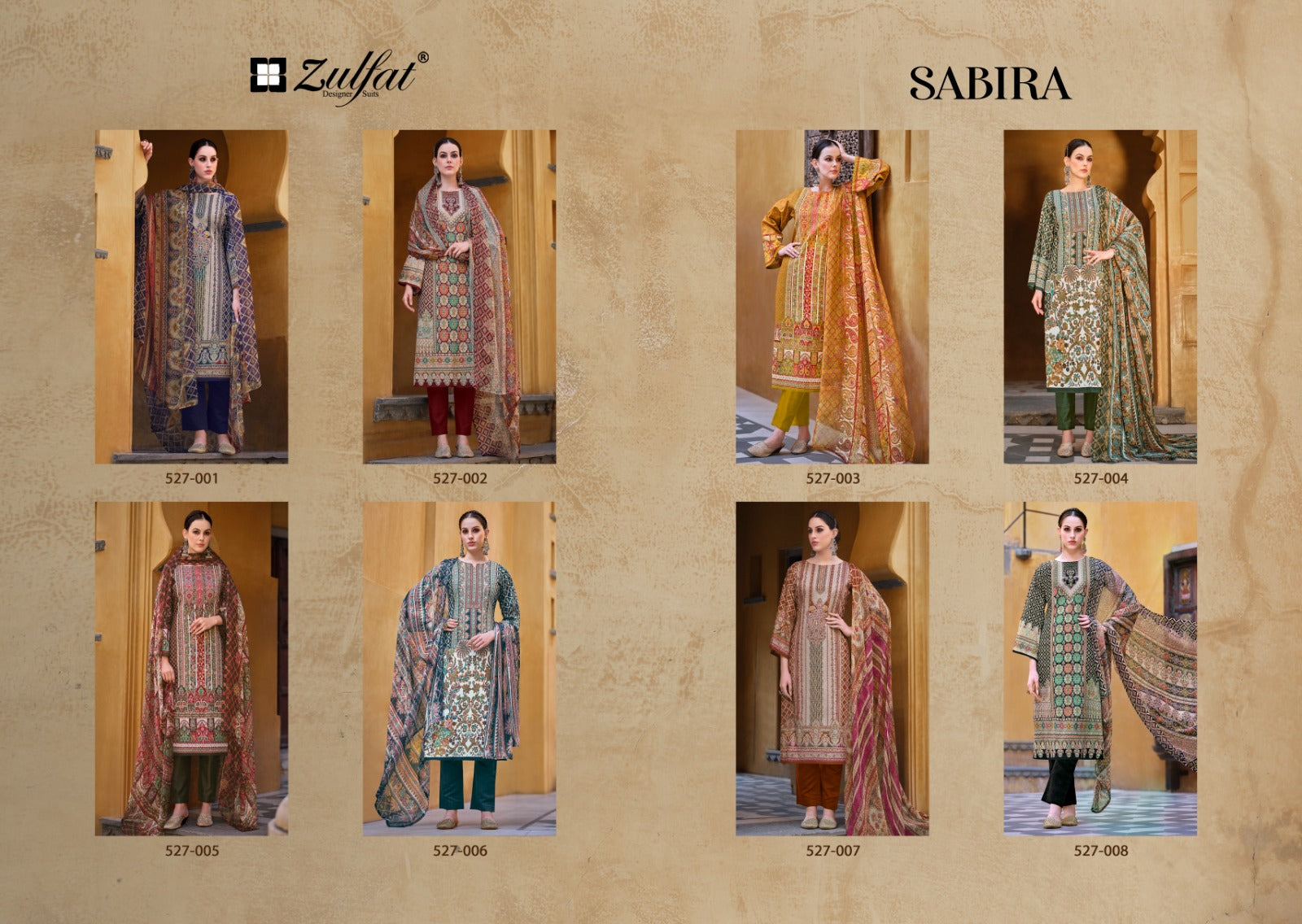 Sabira Zulfat Designer Cotton Karachi Salwar Suits – Kavya Style Plus