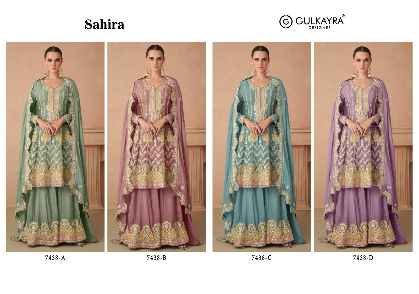 Sahira Gulkayra Designer Chinon Pakistani Readymade Suits – Kavya Style ...