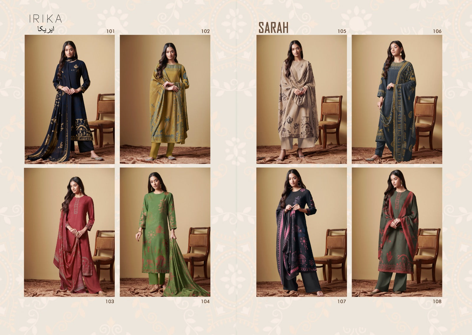 Sarah Irika Pashmina Suits – Kavya Style Plus