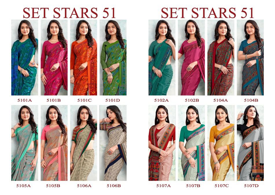 Set Stars 51 Sushma Sarees – Kavya Style Plus