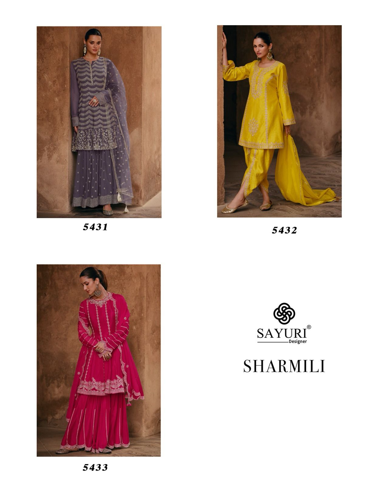 Sharmili Sayuri Chinon Georgette Indo Western Pair – Kavya Style Plus