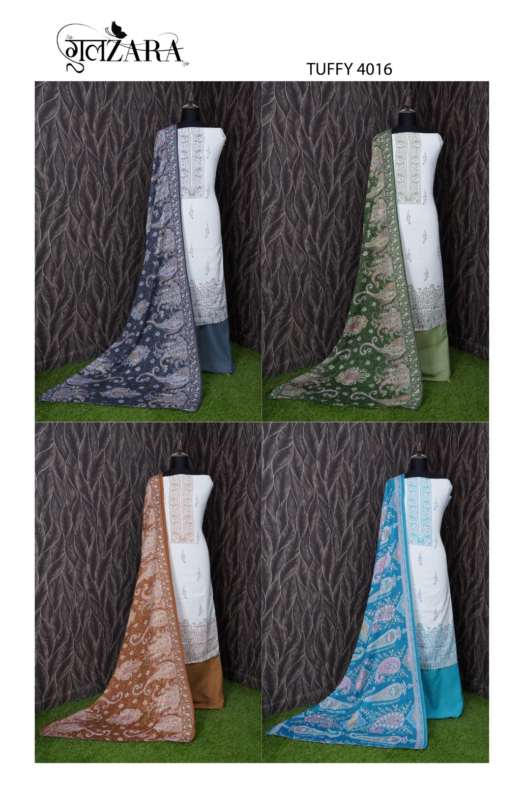 Tuffy-4016 Gulzara Pashmina Suits – Kavya Style Plus