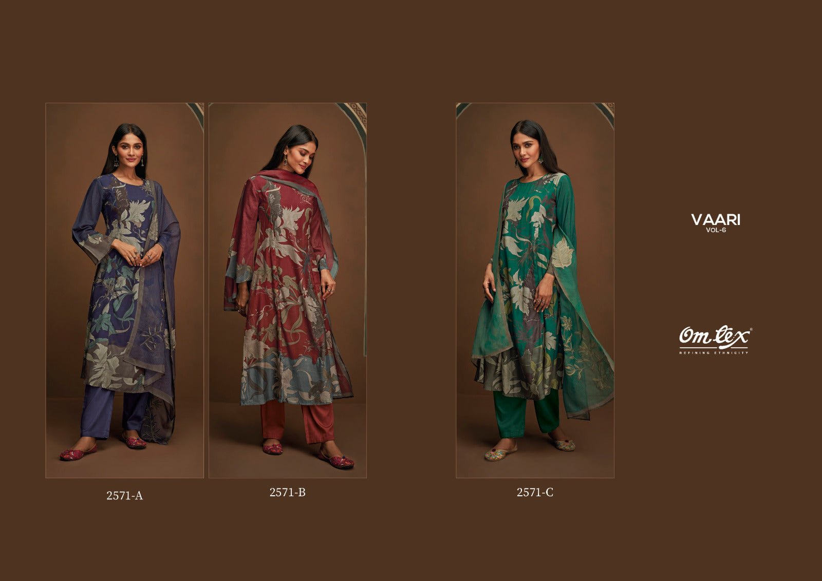 Vaari Vol 6 Omtex Pashmina Suits – Kavya Style Plus