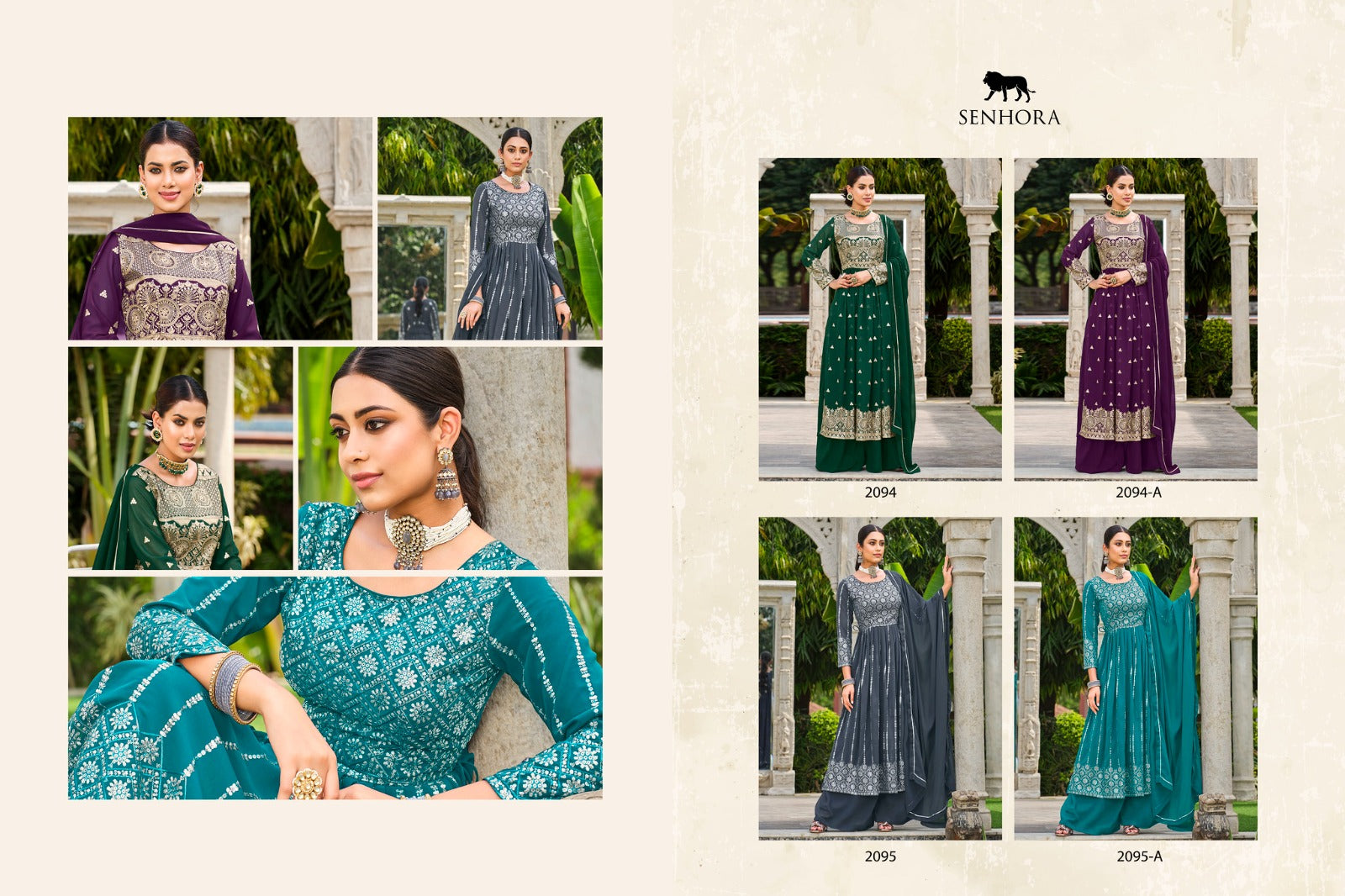 Vedika Senhora Georgette Readymade Plazzo Style Suits – Kavya Style Plus